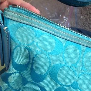 Coach | Bags | Turquoise Blue Medium Size Coach Purse | Poshmark